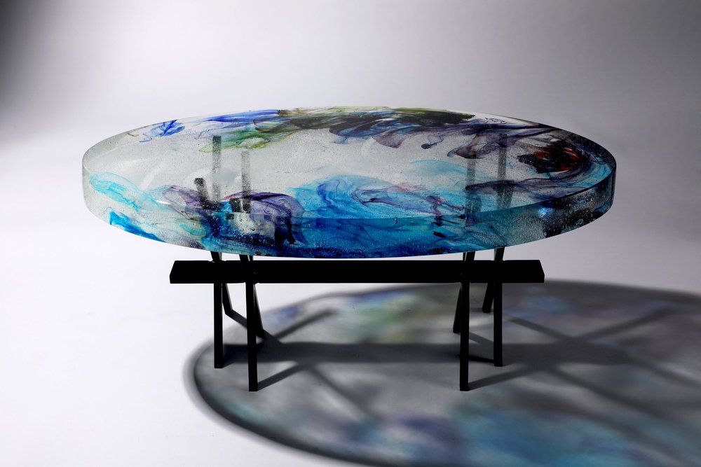 Architectural Cast Glass - Tables and Counter Tops — David Ruth Cast Glass