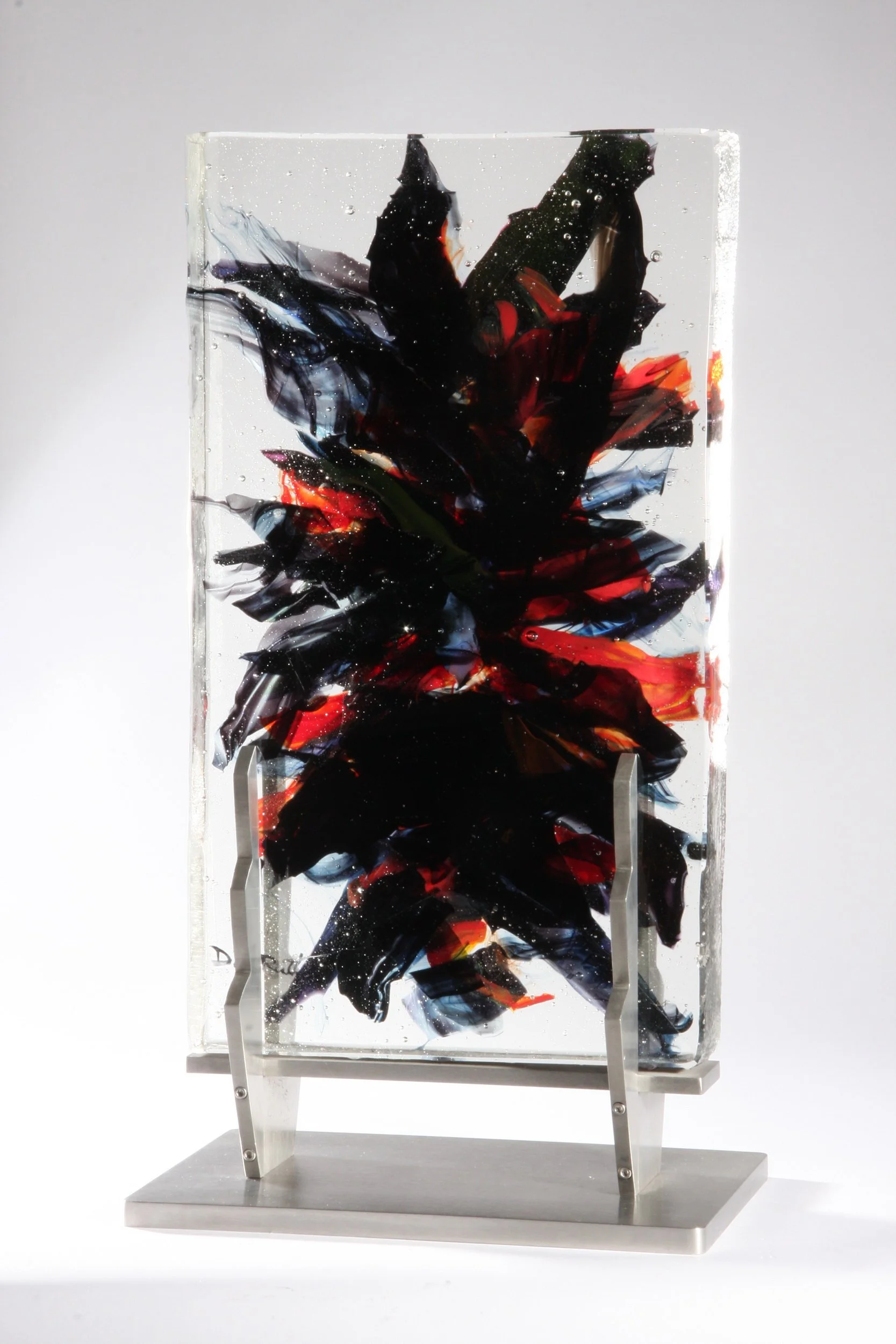 Large Cast Glass Sculpture — David Ruth Cast Glass