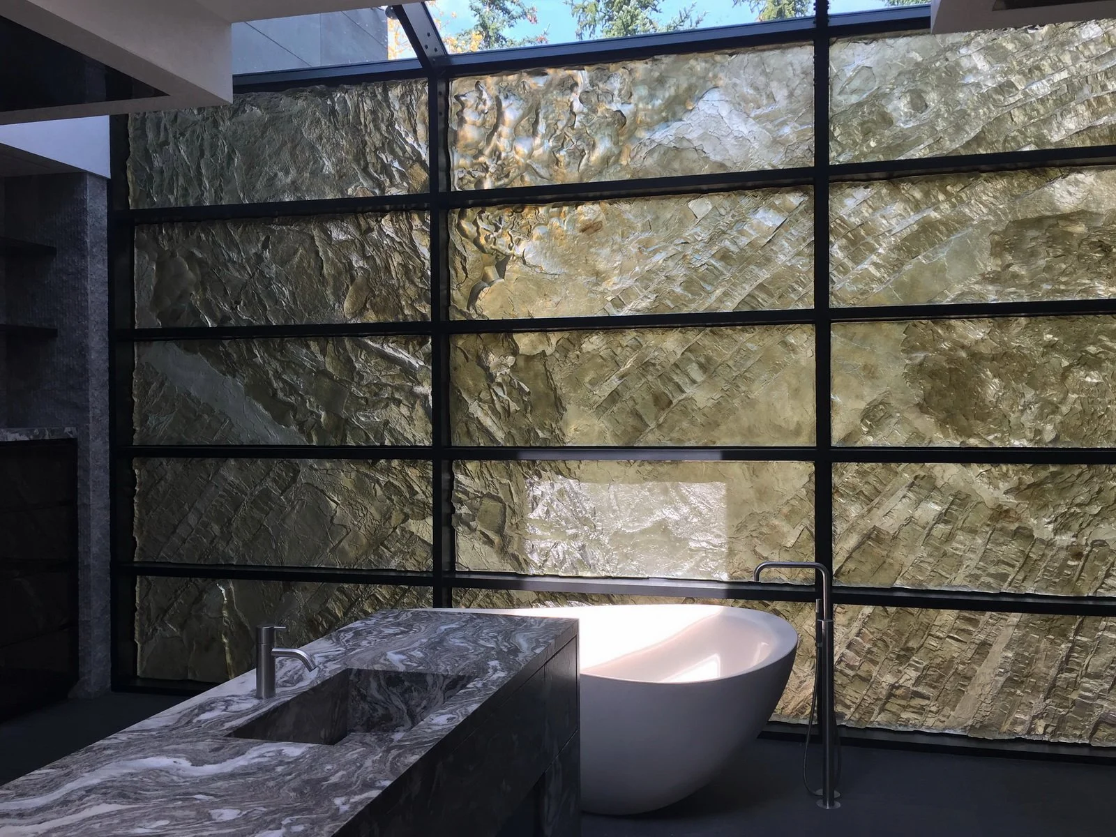 Architectural Cast Glass - Colorado Cascade — David Ruth Cast Glass