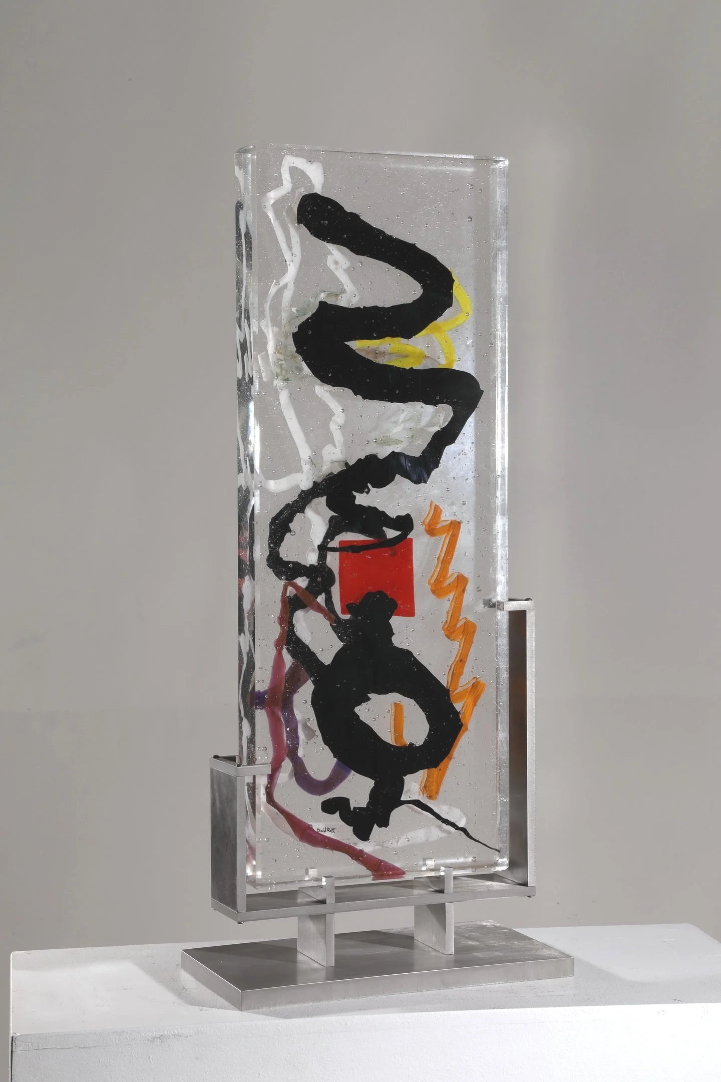 Large Cast Glass Sculpture — David Ruth Cast Glass