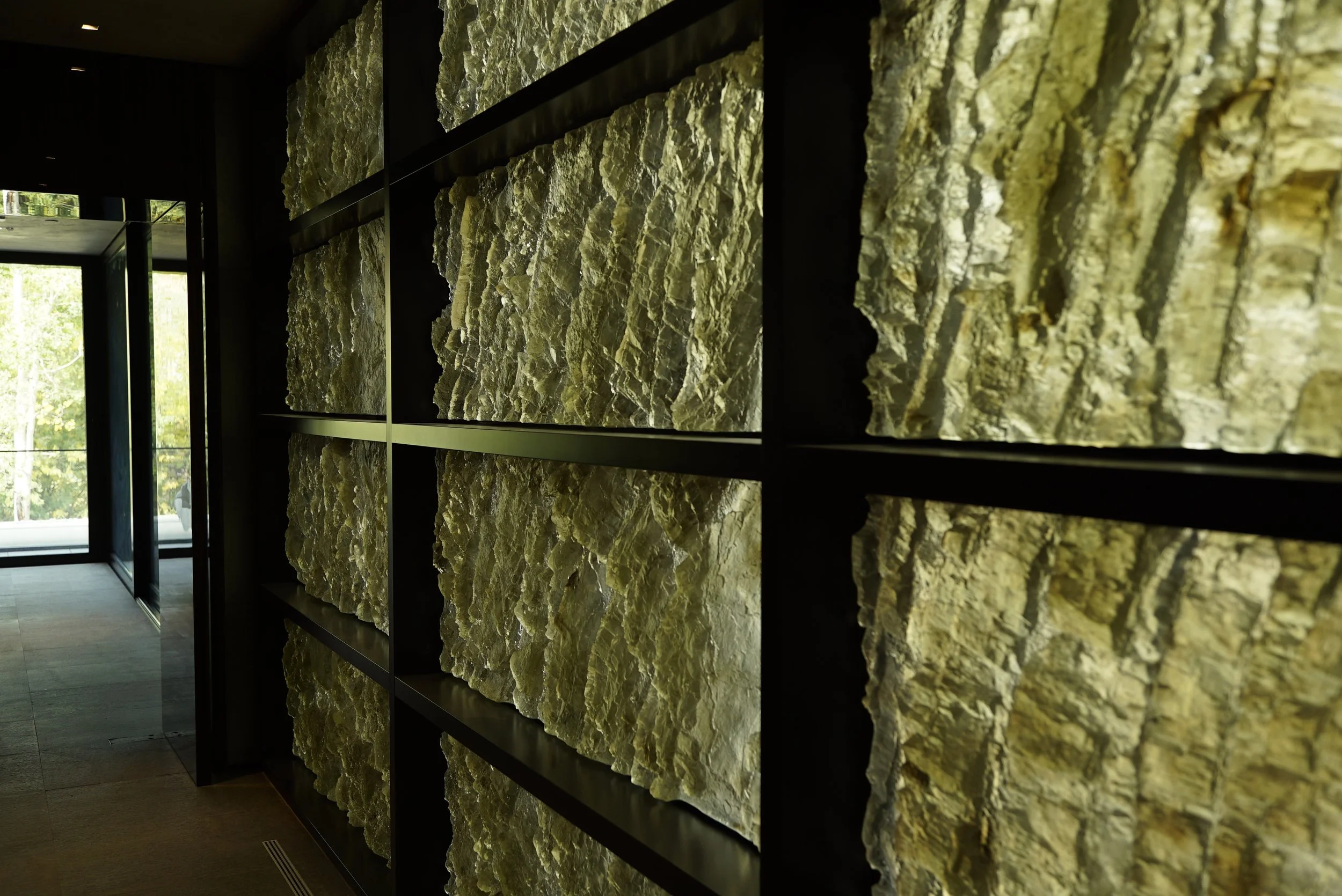 Architectural Cast Glass - Colorado Cascade — David Ruth Cast Glass