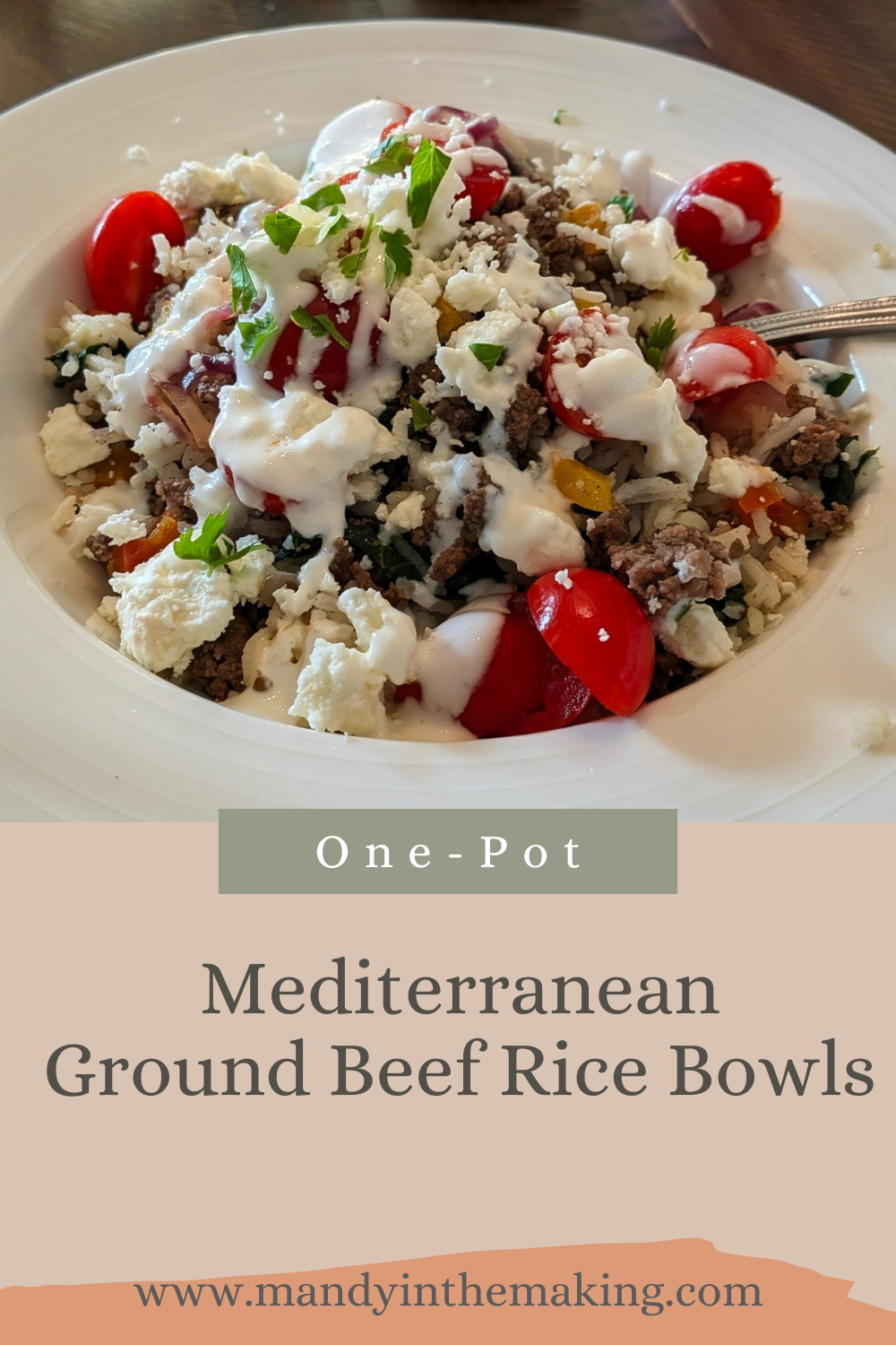 One-Pot Mediterranean Beef and Rice Bowls — Mandy in the Making | Meals ...