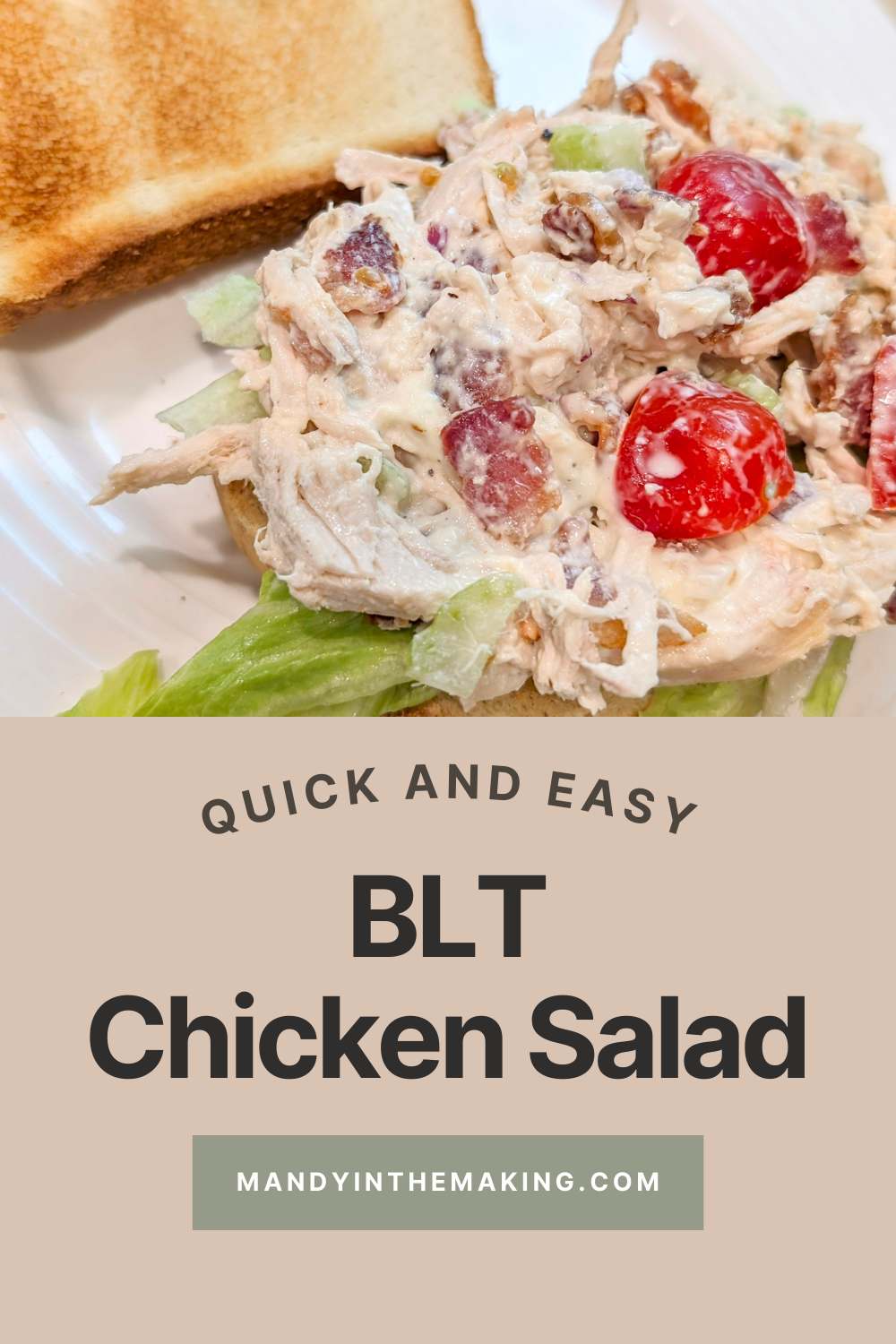 BLT Chicken Salad — Mandy in the Making | Meals & More on YouTube