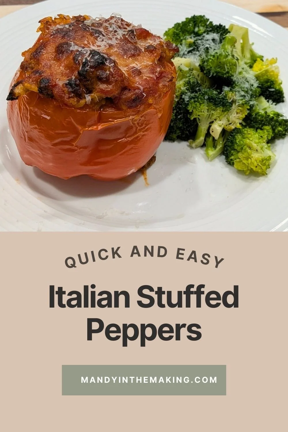 Italian Stuffed Peppers — Mandy in the Making | Meals & More on YouTube