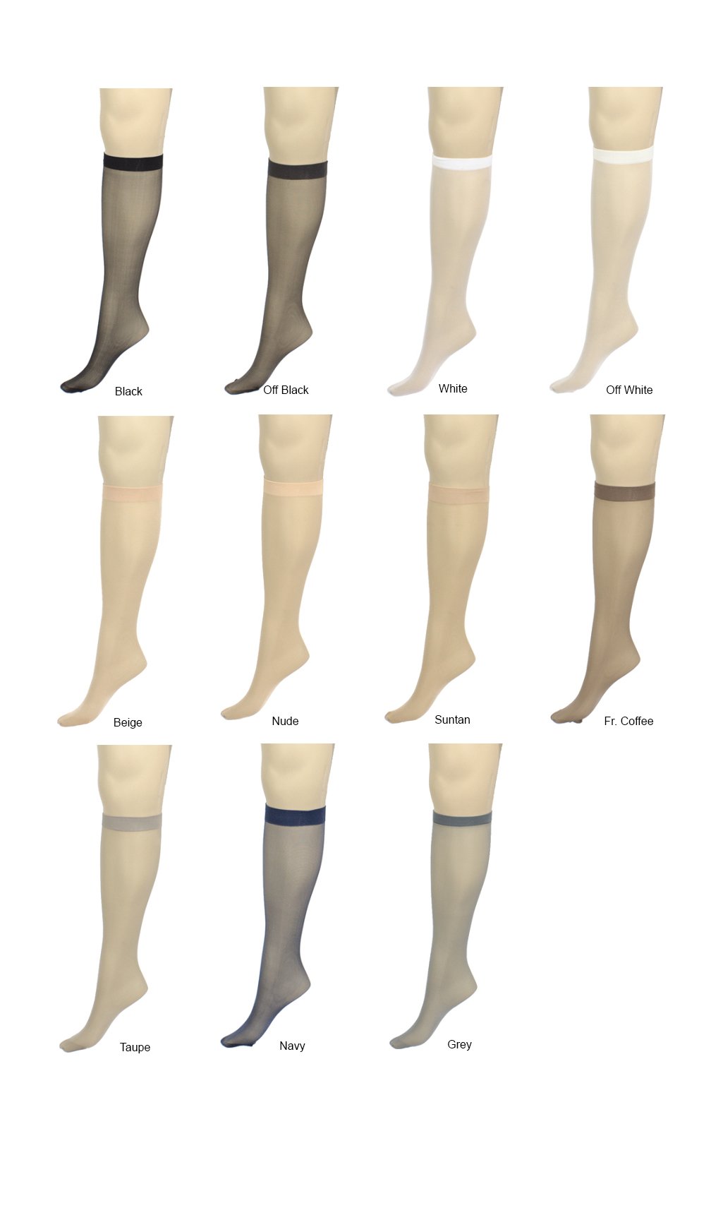 Basic Sheer Knee-Hi — Sheerly Touch-Ya