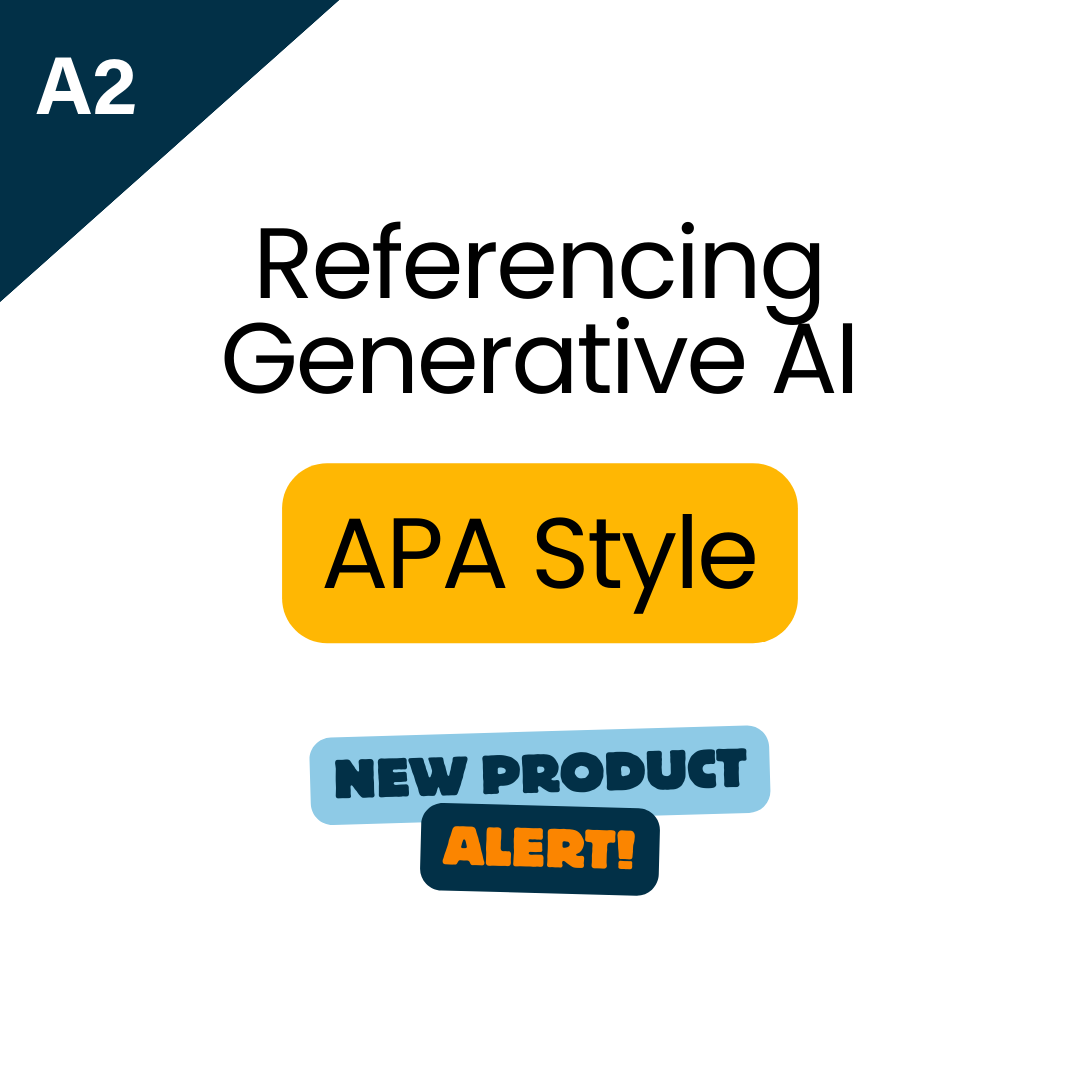 A2 Poster: Referencing AI Using APA — Digital Literacy Licence