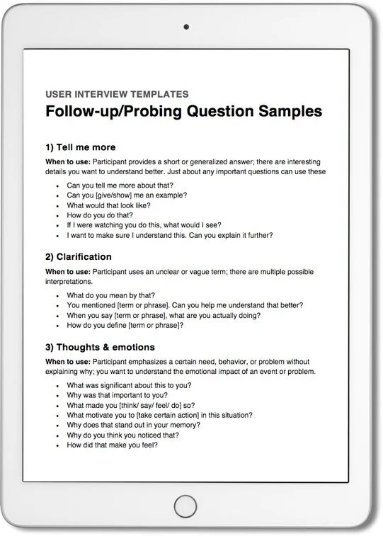 UX Research Templates