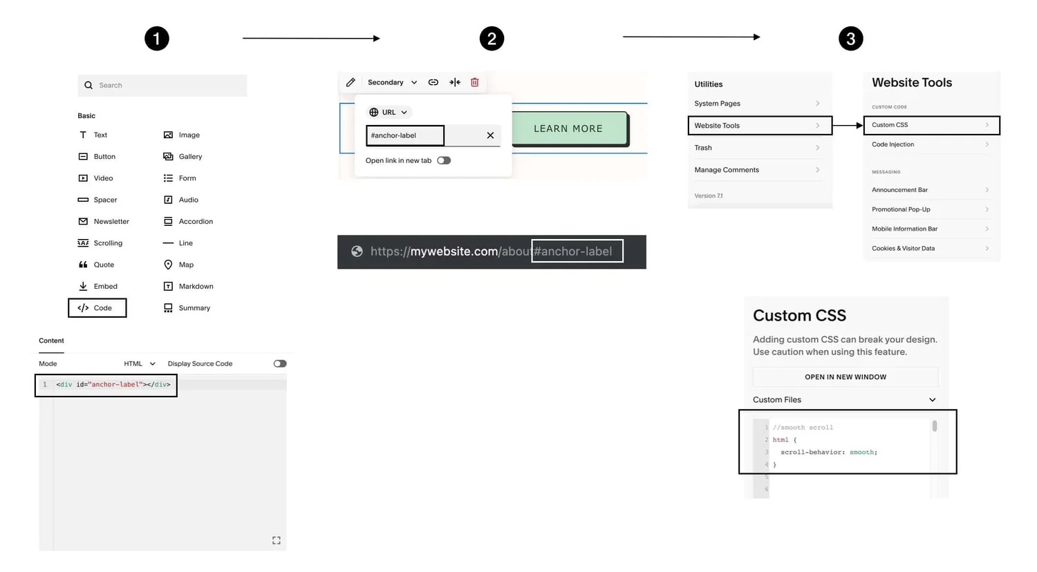 How to Add Anchor Links In Squarespace (Easy Coding)
