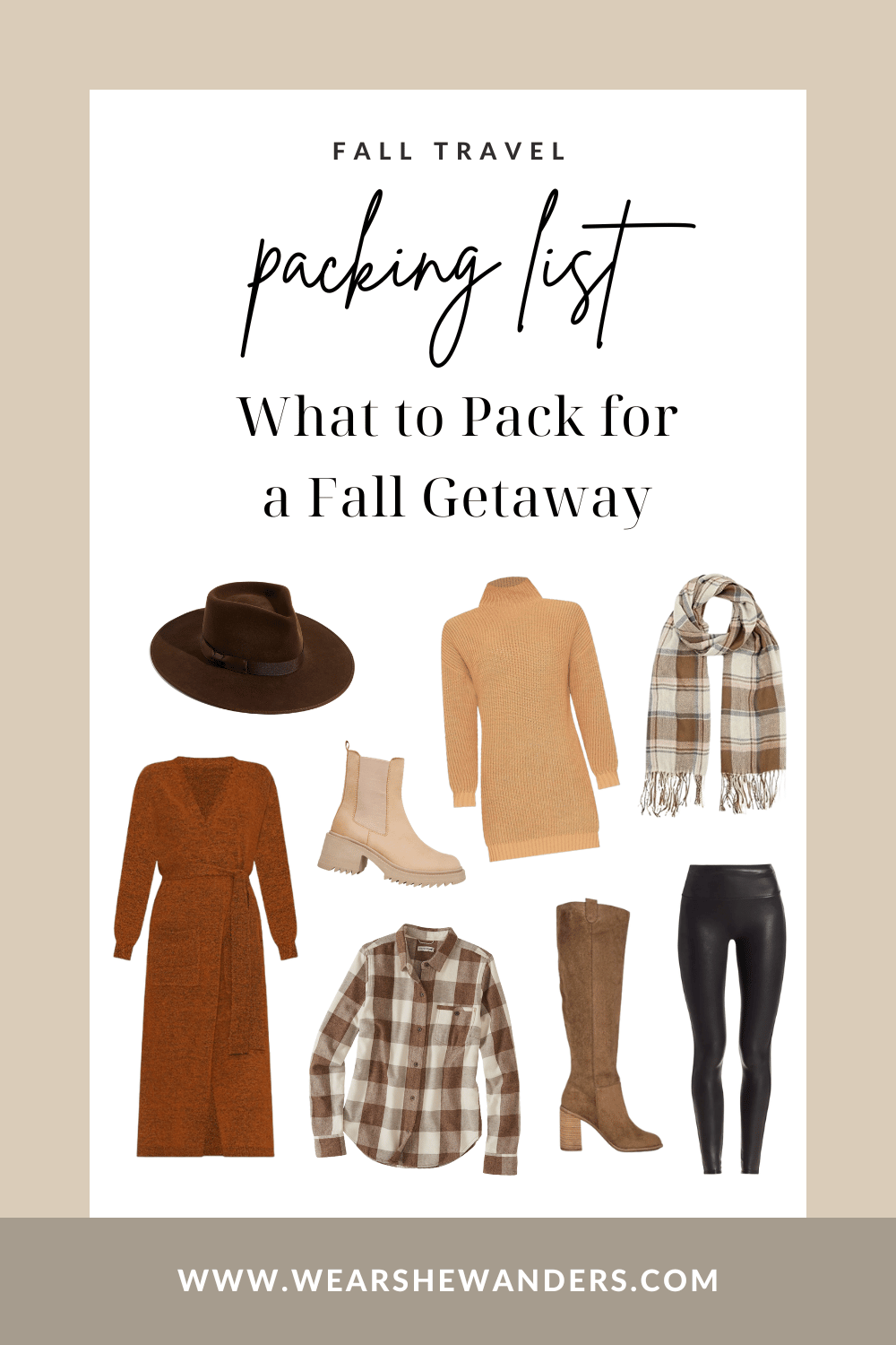 Fall Travel Packing List: What to Pack for a Fall Getaway — Wear She ...