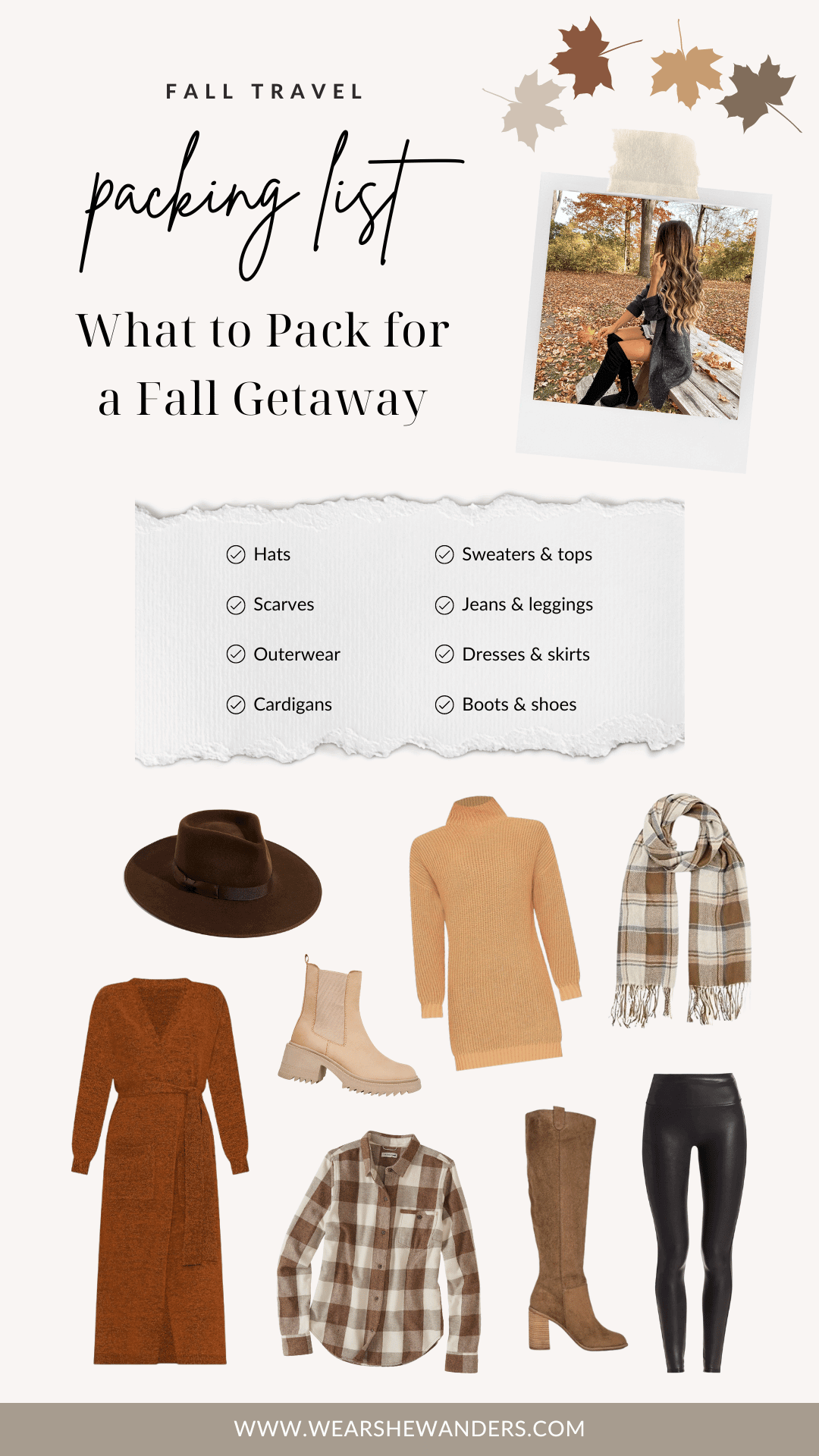 Fall Travel Packing List: What to Pack for a Fall Getaway — Wear She ...