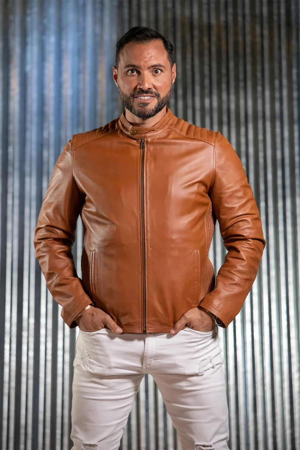 Luigi Biker Jacket — LEATHER BY VAL