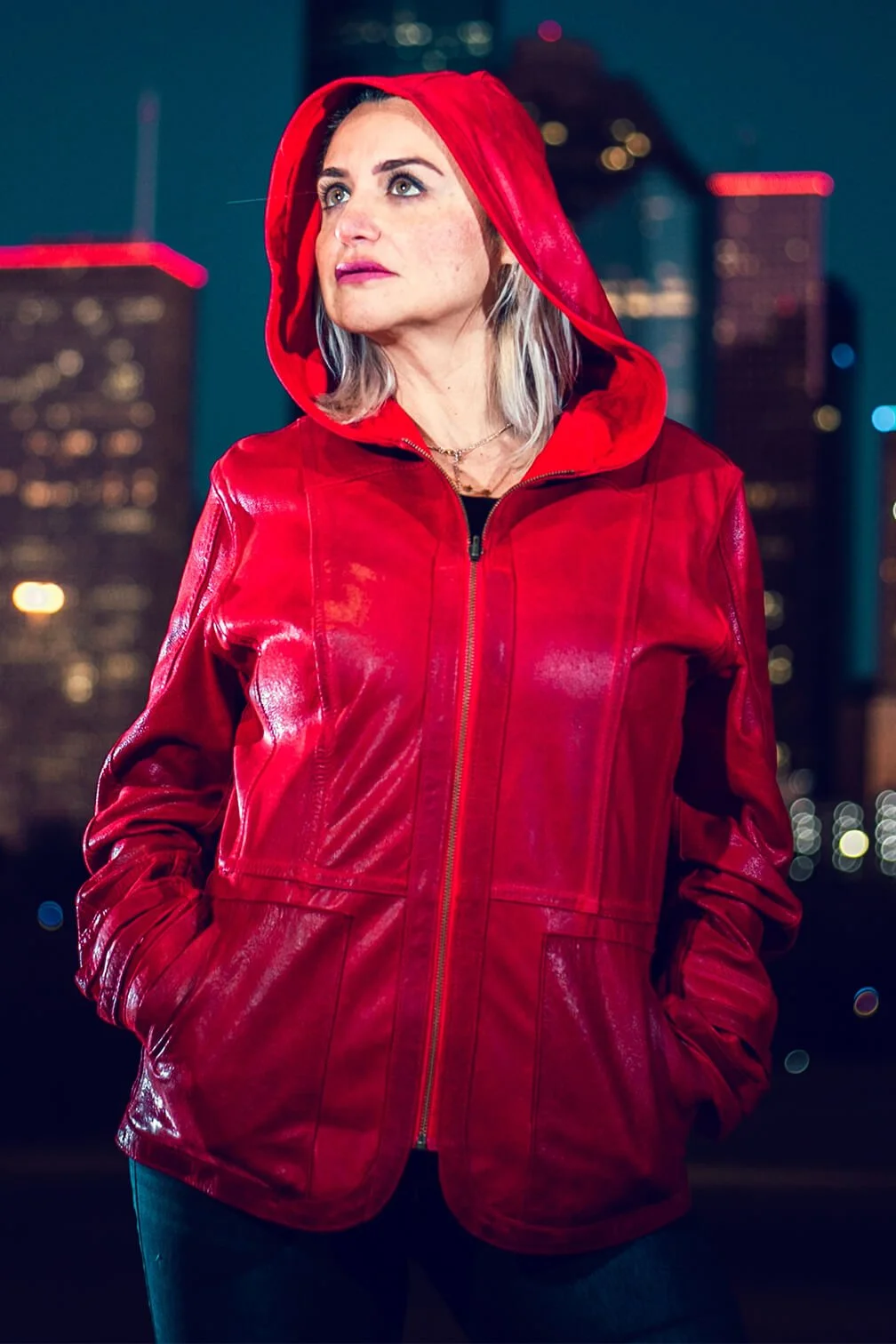 Marion Leather Blazer — LEATHER BY VAL