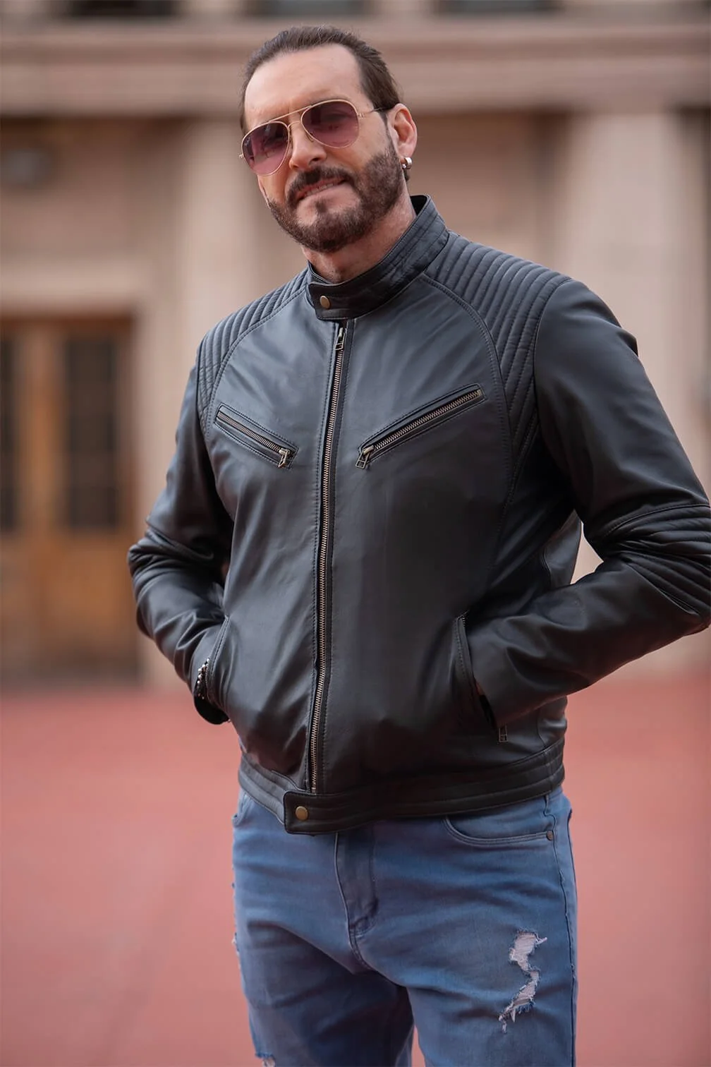 Luigi Biker Jacket — LEATHER BY VAL