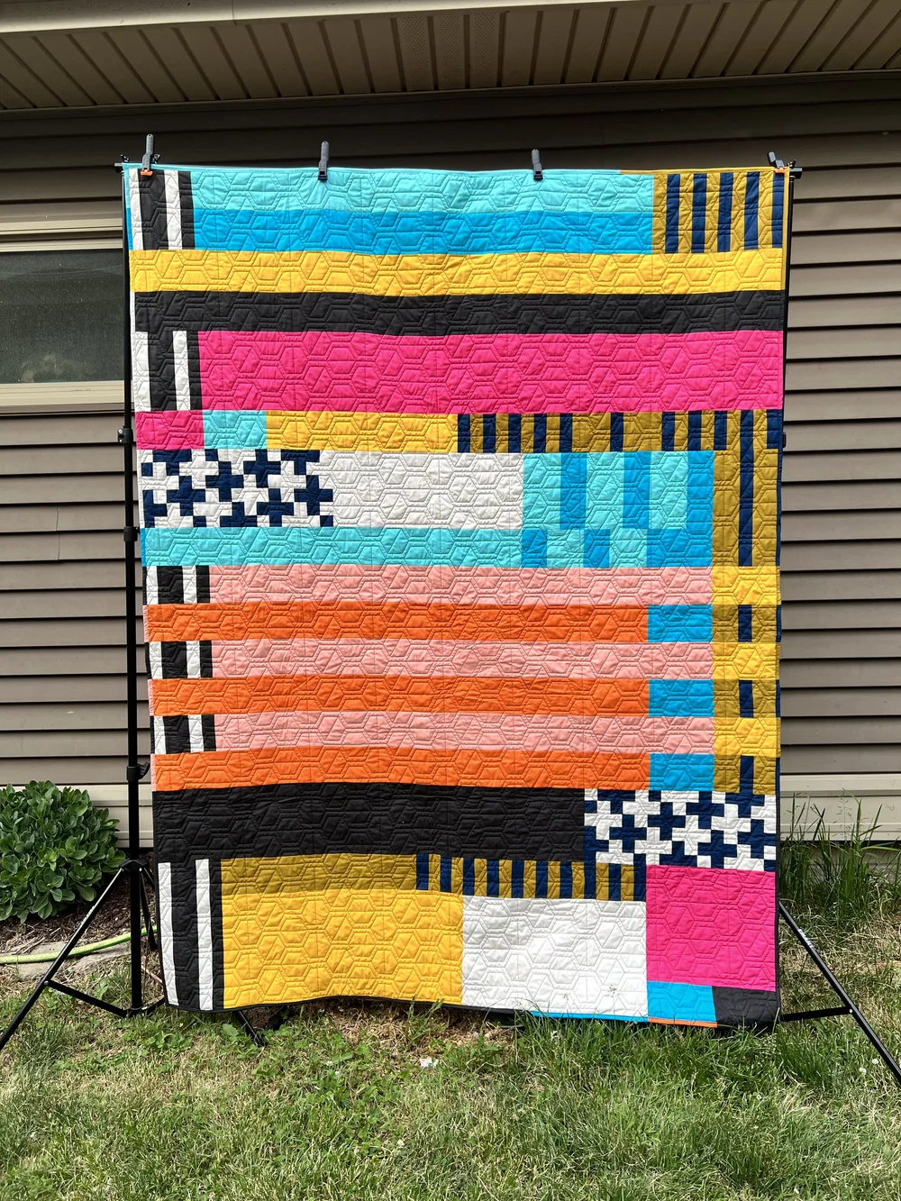 Shuttle PDF Quilt Pattern - Queen Size Quilt and Throw Size Quilt Pattern | Glad Hand Sews
