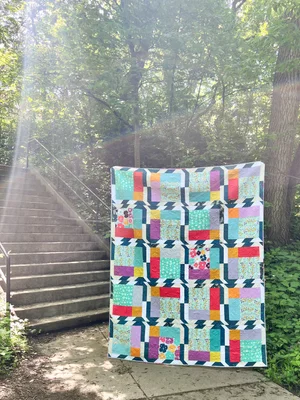 Shuttle PDF Quilt Pattern - Queen Size Quilt and Throw Size Quilt ...