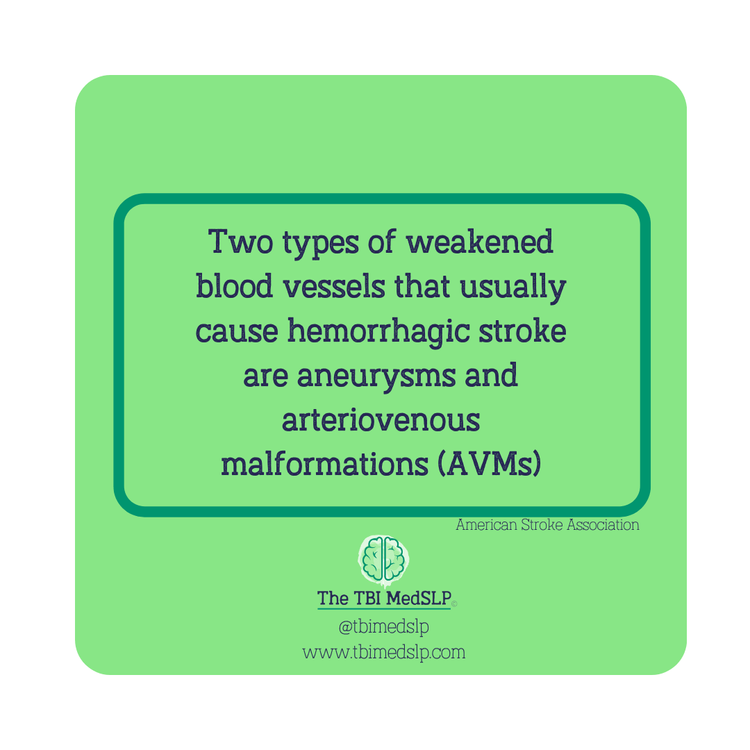 Understanding the Different Types of Stroke — TBI MedSLP