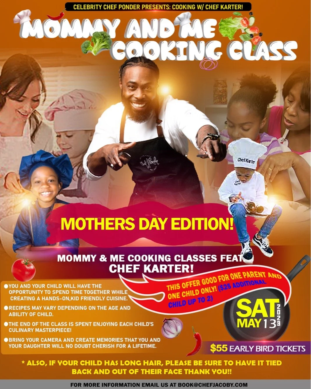 Kids Cooking Class Flyer
