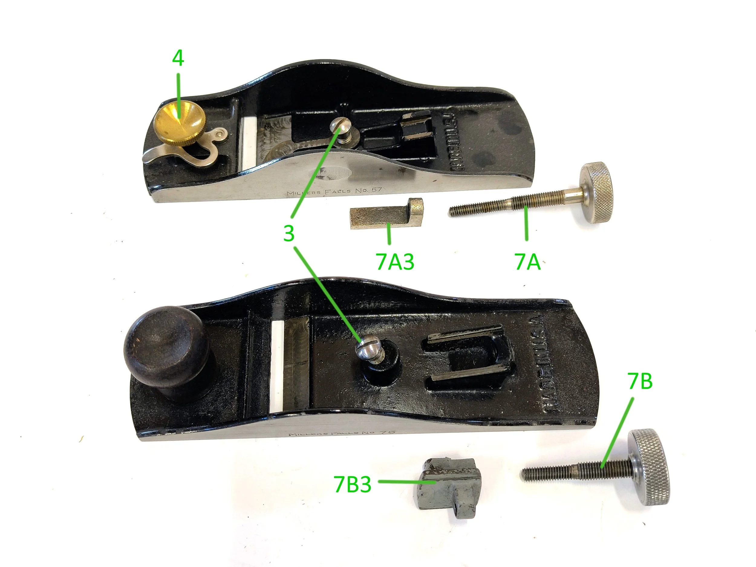 Complete list of all the screws, bolts and nuts used on Millers Falls ...