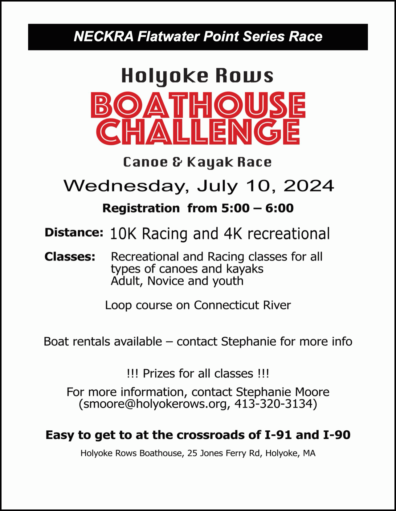 Holyoke Rows Boathouse Challenge — NECKRA