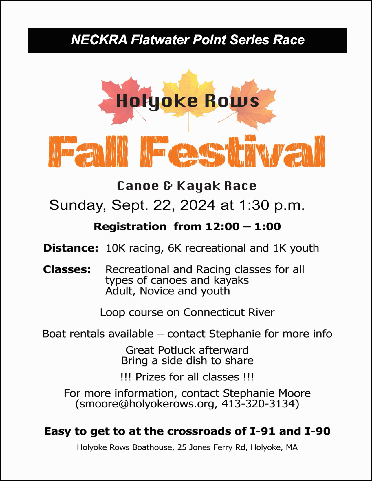 Holyoke Rows Fall Festival — NECKRA