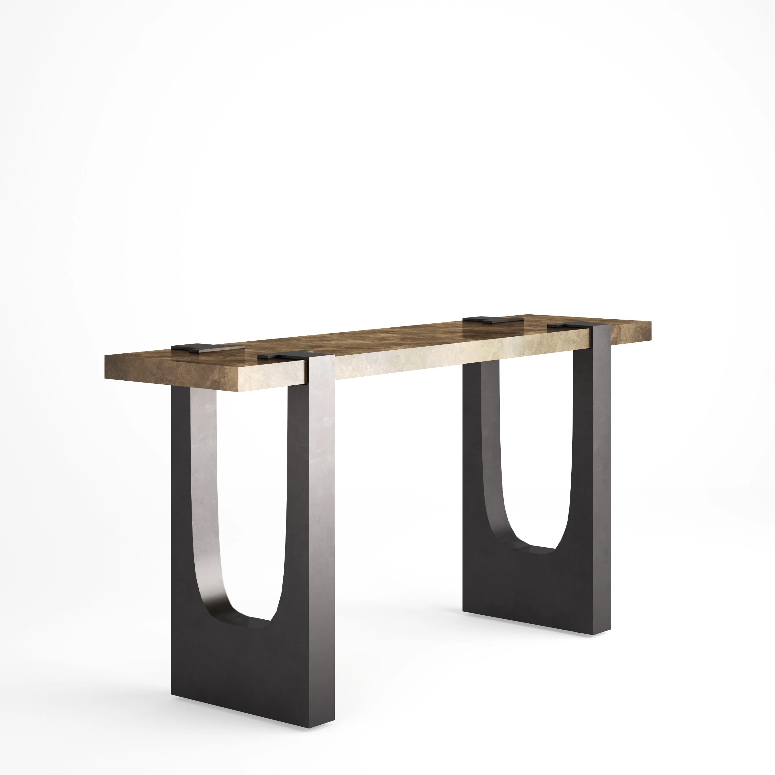 Arco Console Table - 034 Burned Brass — Cavalletto Home