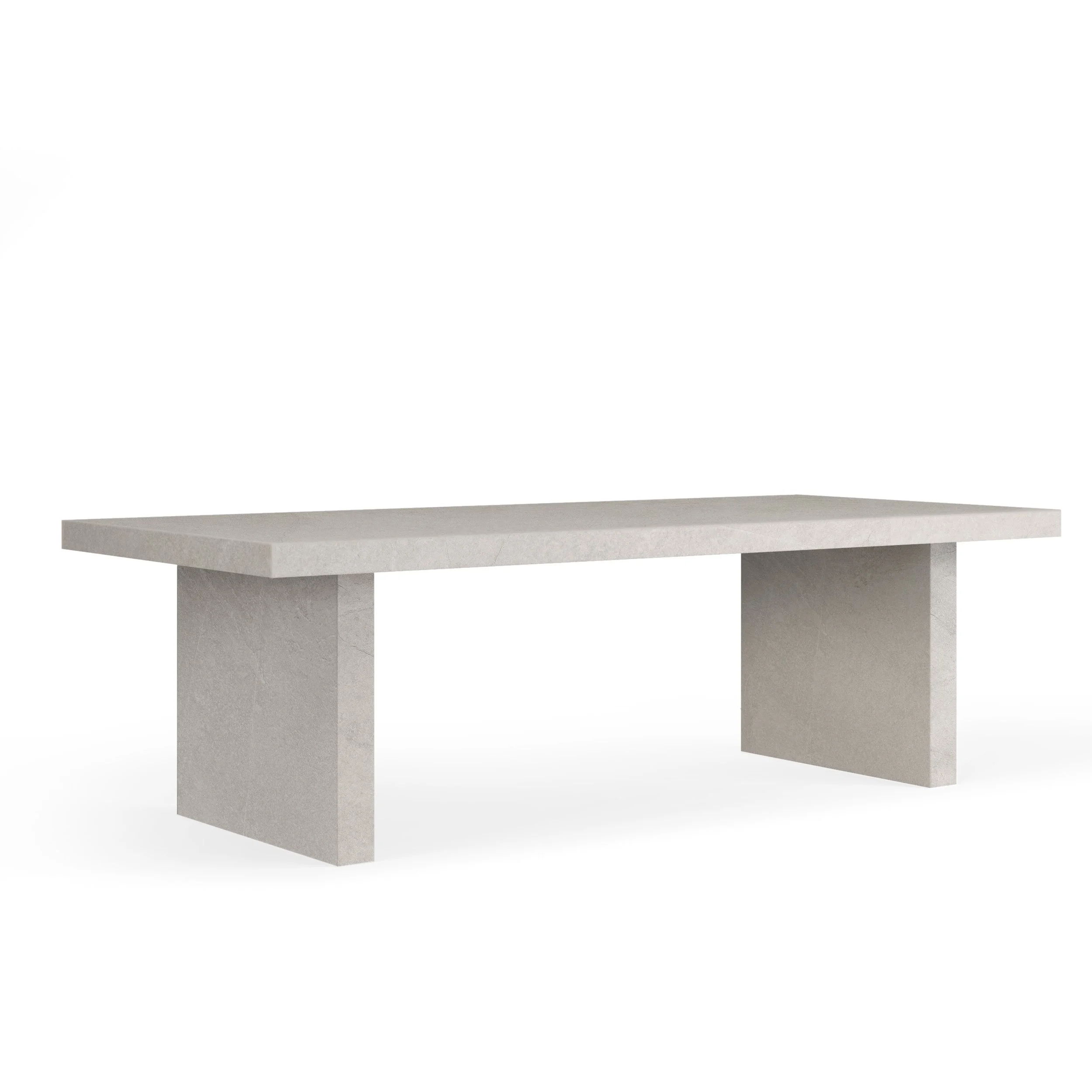 Foundry Dining Table - 048 Off White Stone — Cavalletto Home
