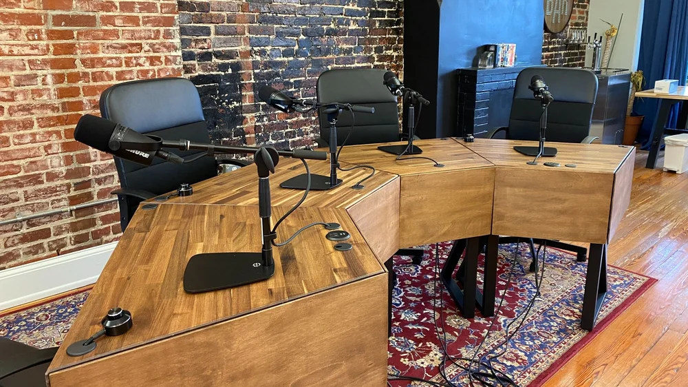 Switch & Board | Podcast Table for Four — Podcast Tables Shop