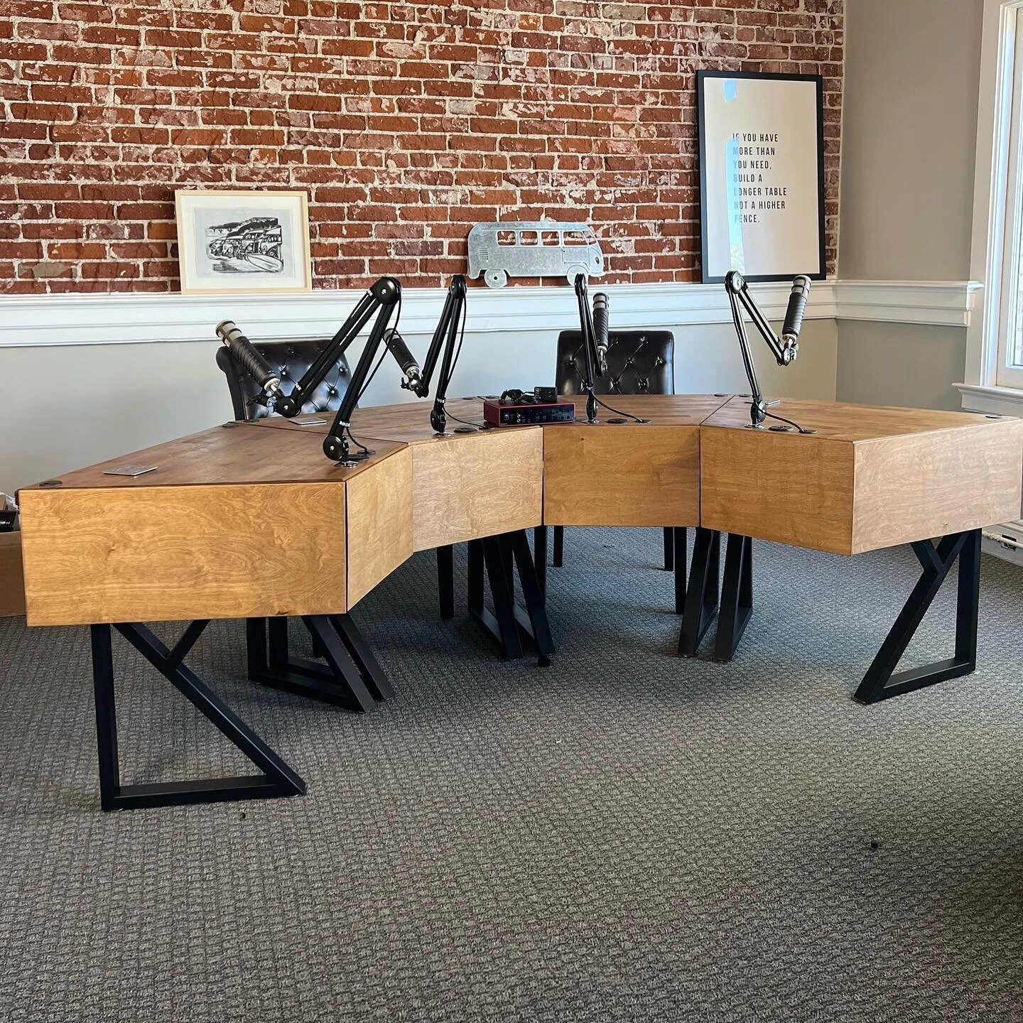 Podcast Tables & Desks Production Gallery — Podcast Tables Shop