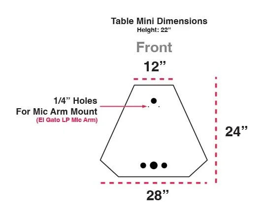 Podcast Table Mini | Upgrade Your Podcast Setup Today — Podcast Tables Shop