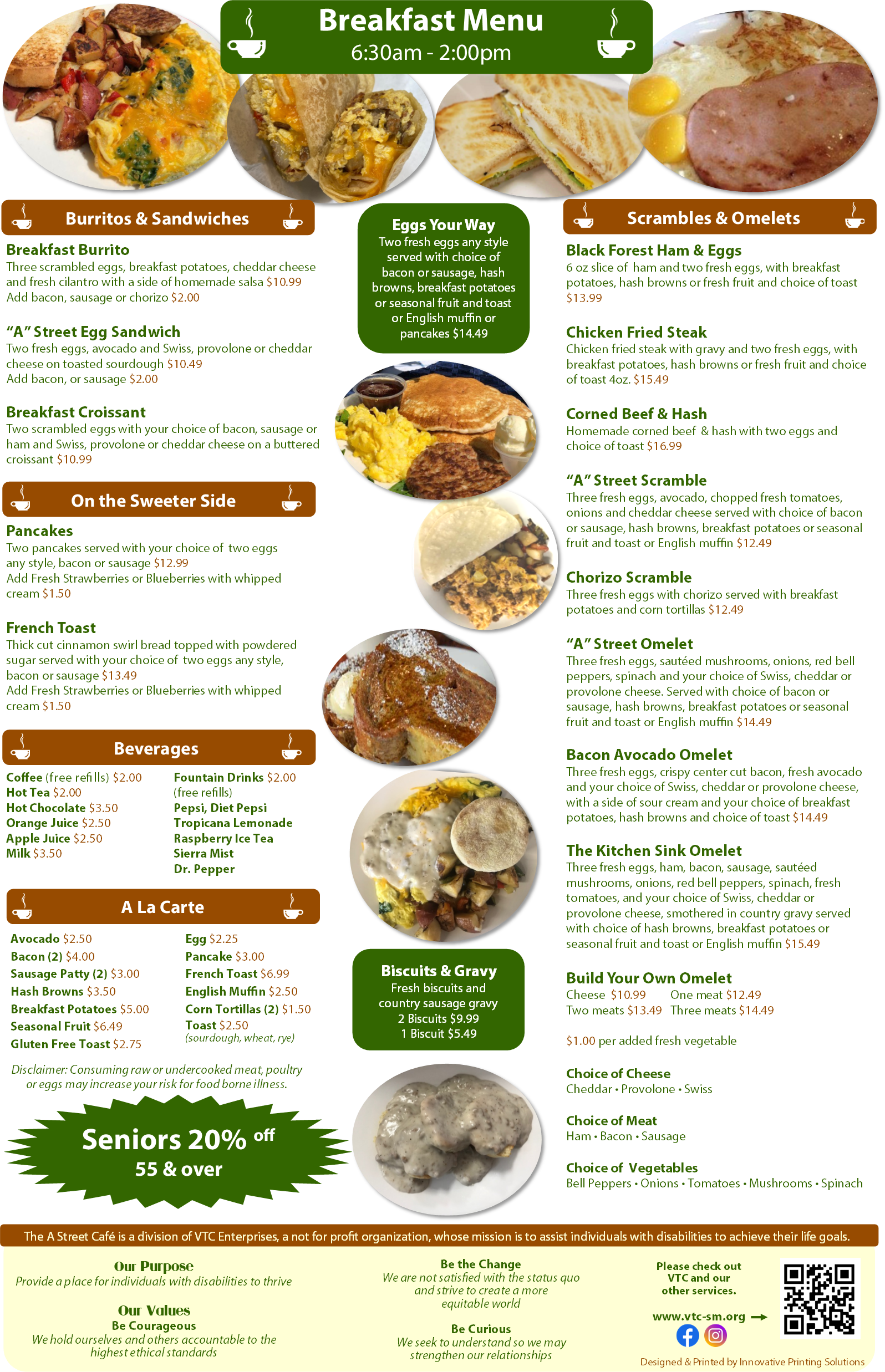 The A Street Café — VTC Enterprises