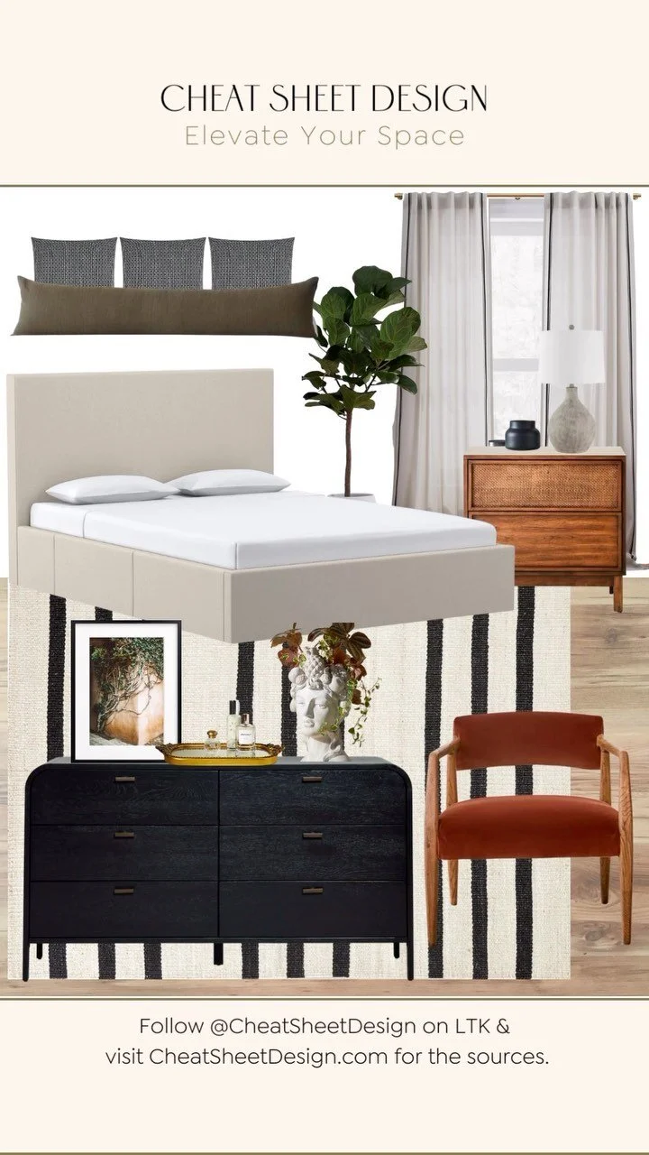 ABOVE THE SOFA ART SIZING | Interior Design Cheat Sheet — Cheat Sheet ...