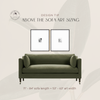 ABOVE THE SOFA ART SIZING + 12 Large-Scale Art and Gallery Wall ...