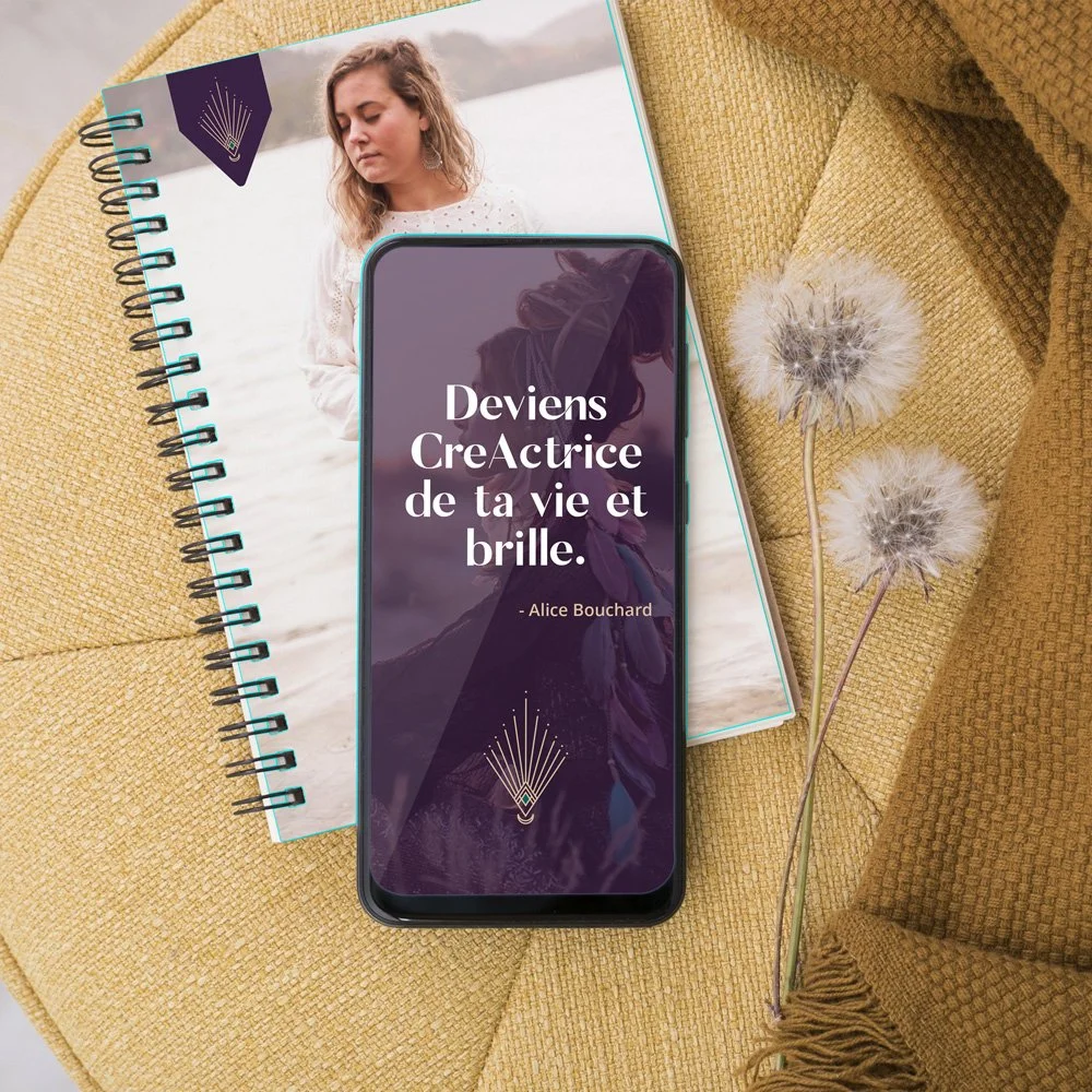 Identité visuelle d'Alice Bouchard - Tadame Webdesigner et graphiste