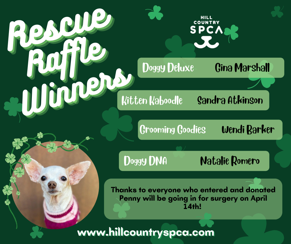 Rescue Raffle — Hill Country SPCA