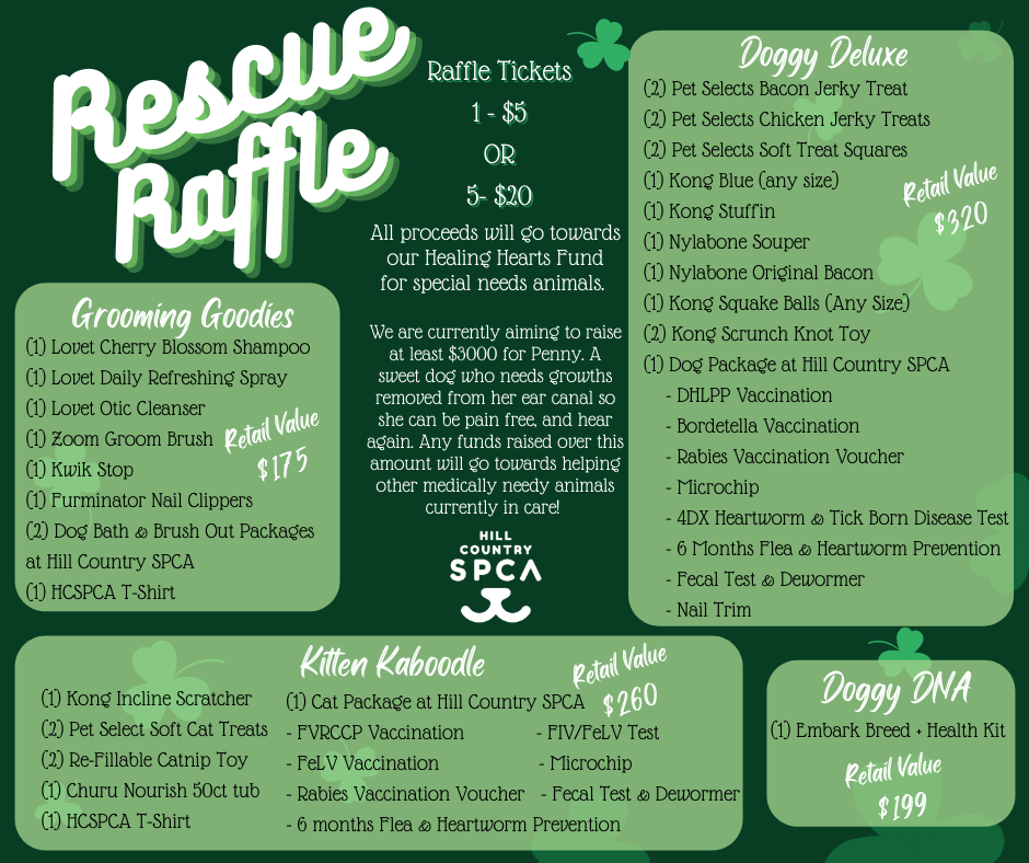 Rescue Raffle — Hill Country SPCA