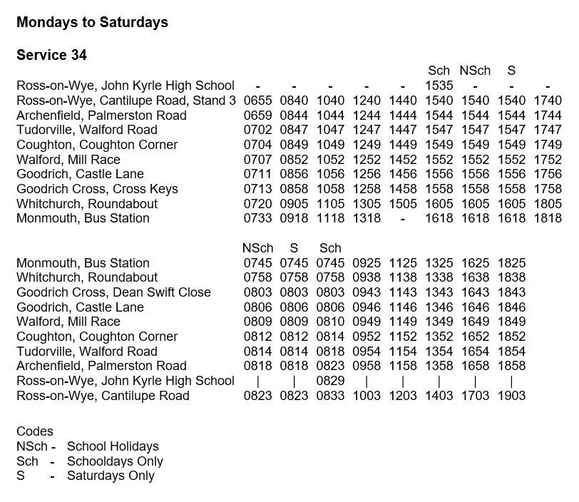 Service 34 — Nick Maddy Coaches