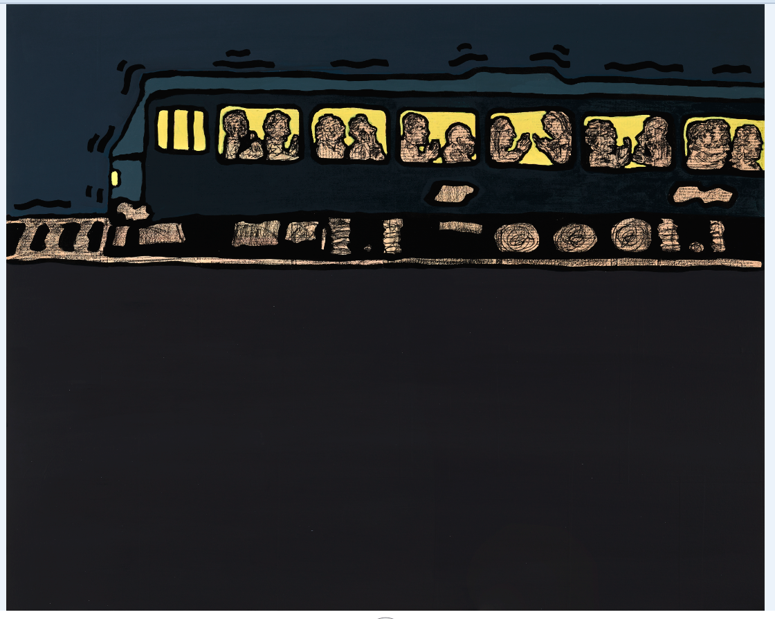 Train by Night — Matt Wilde Artist.