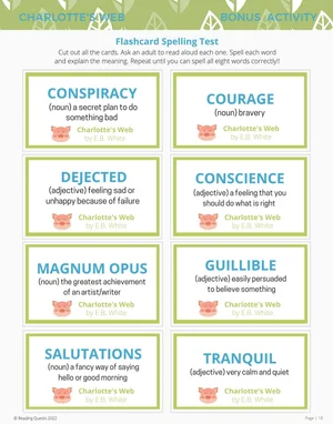 Charlotte's Web - Free Printables (+PDF) _ Reading Quests