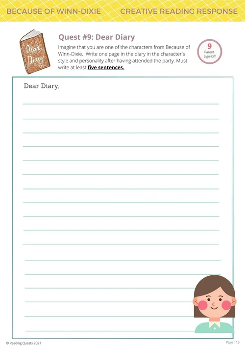 Because of Winn Dixie - Free Book Study (+PDF) _ Reading Quests