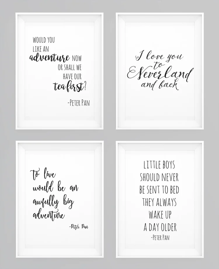 Free Writing Printables for Peter Pan _ Reading Quests