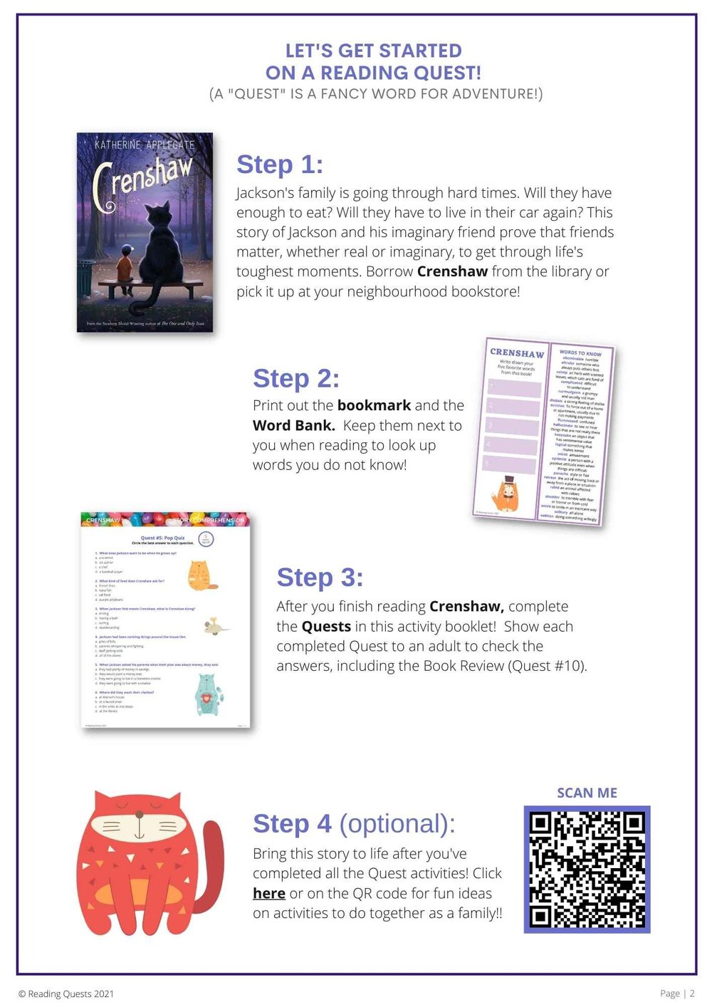 Crenshaw - Free Printables (+PDF) _ Reading Quests