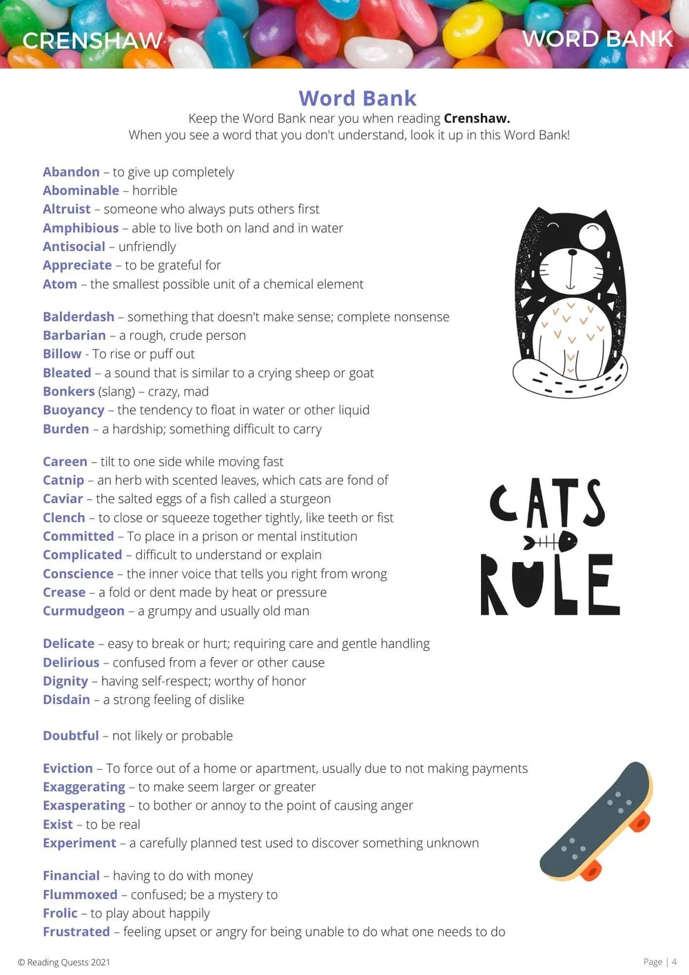 Crenshaw - Free Printables (+PDF) _ Reading Quests