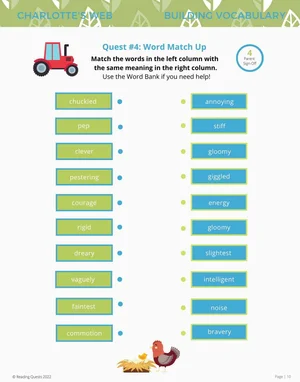 Charlotte's Web - Free Printables (+PDF) _ Reading Quests