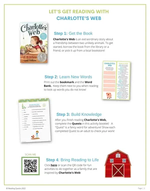 Charlotte's Web - Free Printables (+PDF) _ Reading Quests