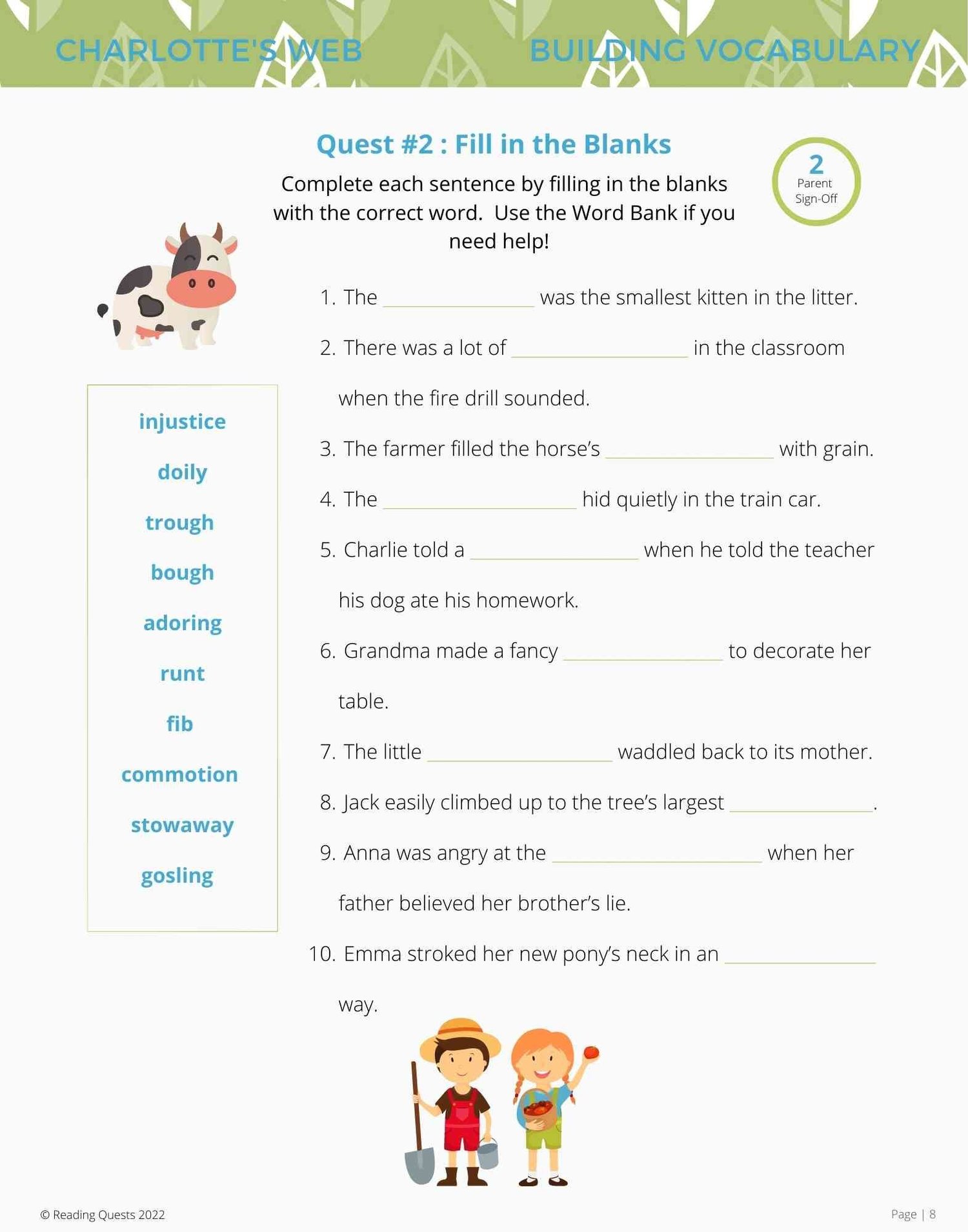 Charlotte's Web - Free Printables (+PDF) _ Reading Quests