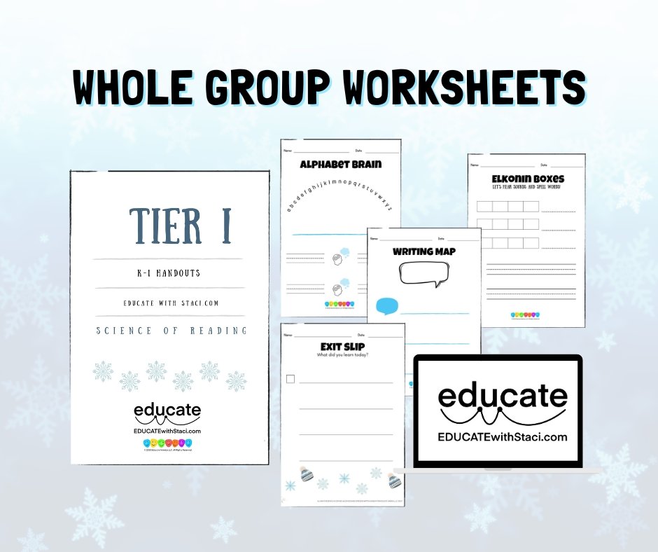 K-1 SoR Handouts — EDUCATE