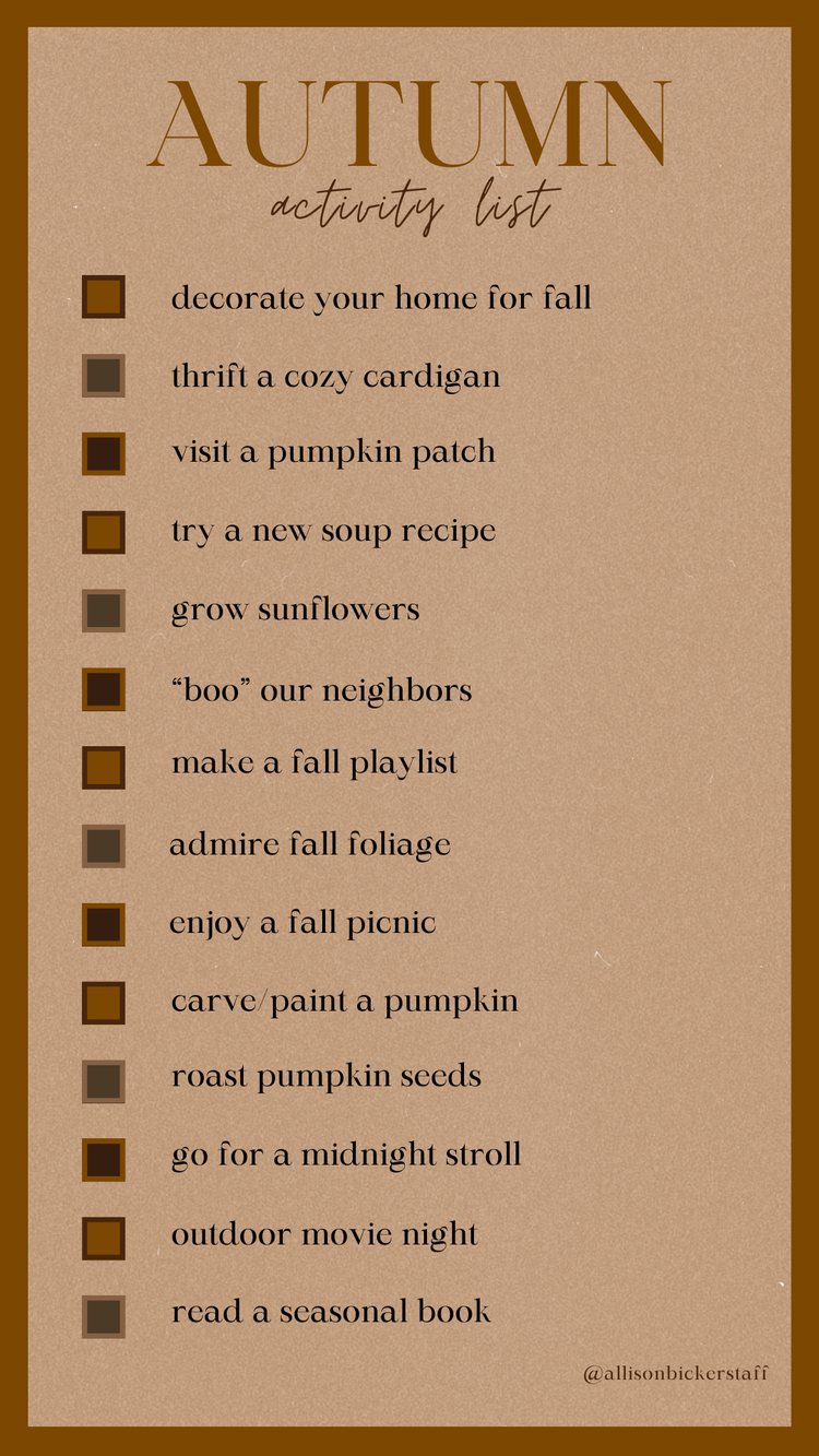 All things autumn… — ALLISON