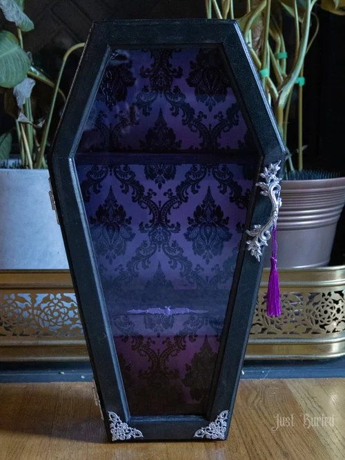 2 Ft Signature Bat Coffin Curio - PREORDER — Just Buried Co.