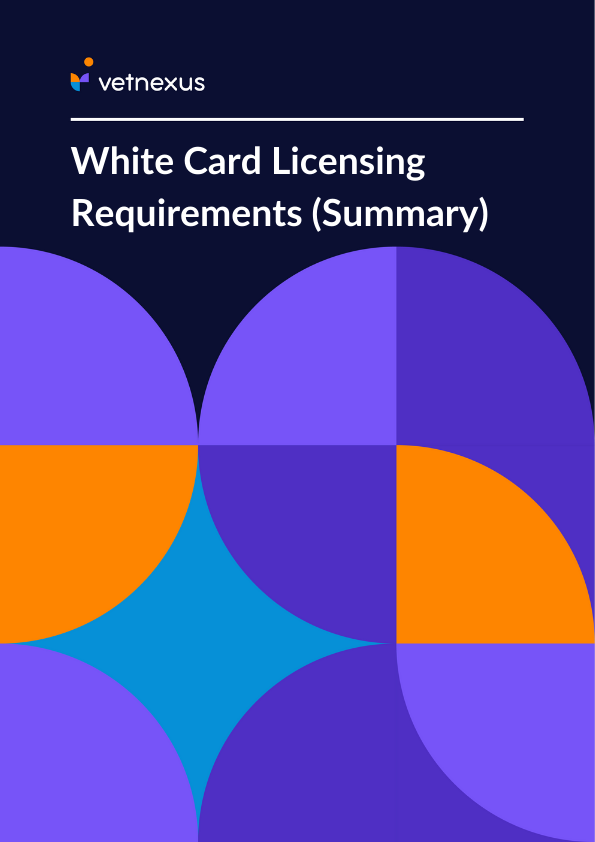 White Card Licensing Requirements (Summary) — VETNEXUS | Supporting ...