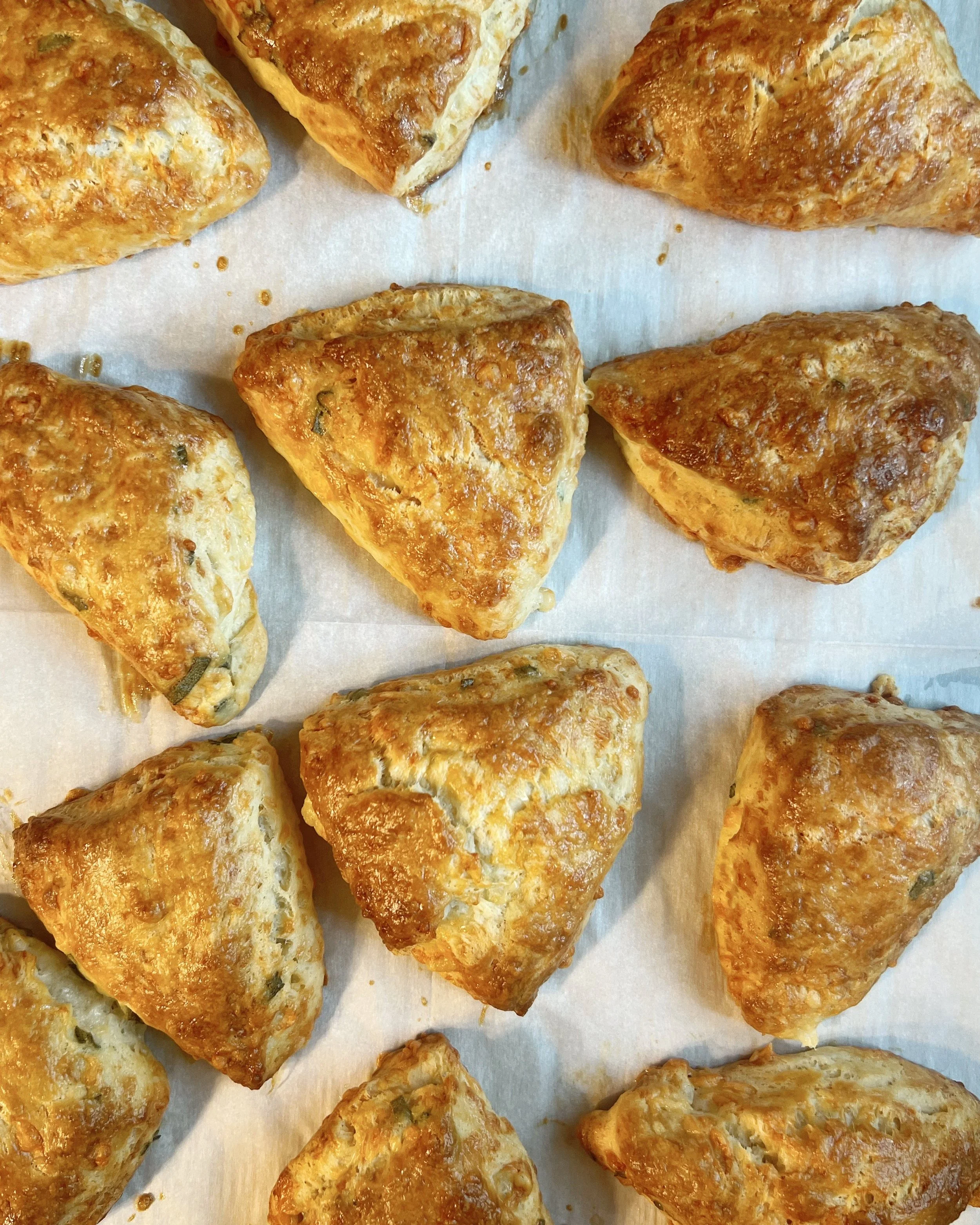 Savory Sage and Cheddar Scones — DEER CREEK CHEESE